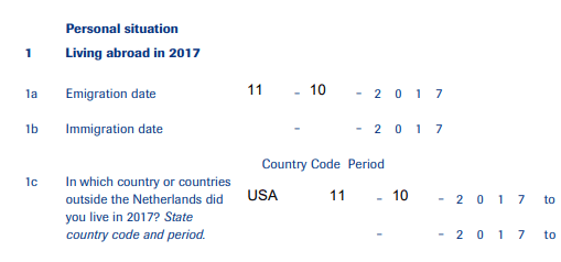 Fees dutch tax return
